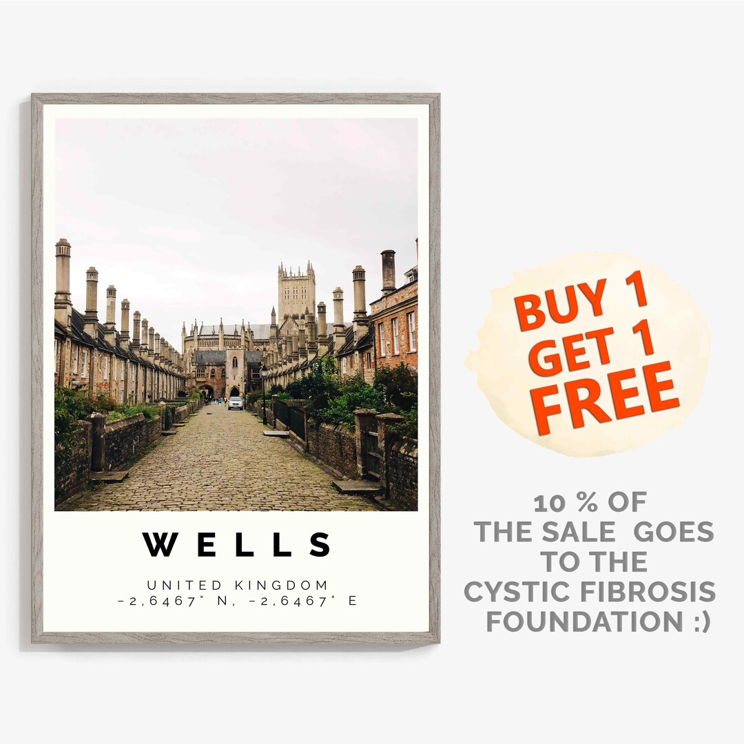 Wells Poster Colorful Print Wells Wall Art Wells Photo - Etsy
