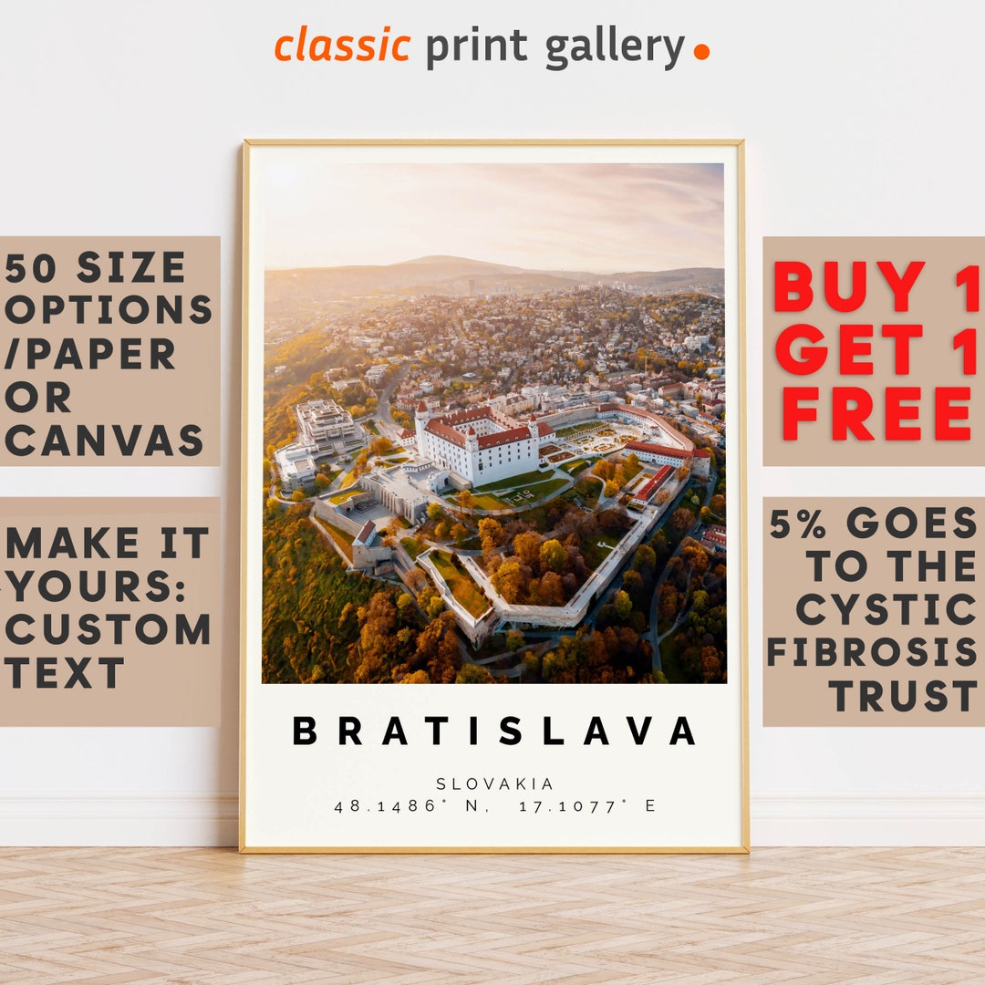 Bratislava Poster Colorful Print, Bratislava Wall Art, Bratislava Photo ...