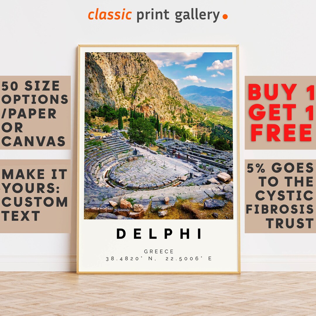 Delphi Poster Colorful Print, Delphi Wall Art, Delphi Photo Decor ...
