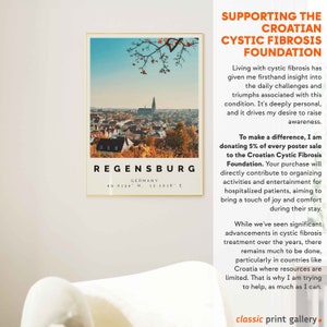 Regensburg Poster Colorful Print, Regensburg Wall Art, Regensburg Photo ...