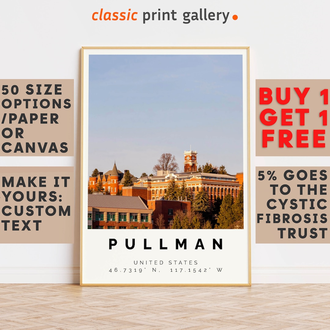 Pullman Poster Colorful Print, Pullman Wall Art, Pullman Photo Decor ...