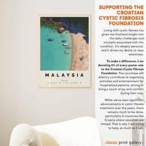 Malaysia Poster Colorful Print, Malaysia Wall Art, Malaysia Photo Decor ...