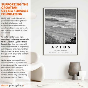 Aptos Poster, Aptos Print, Aptos Photo, Black and White, Travel Gift ...