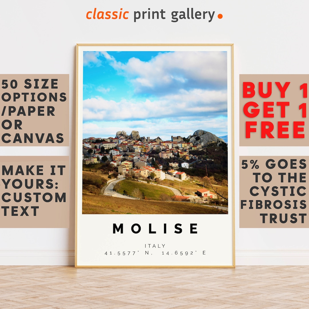Molise Poster Colorful Print, Molise Wall Art, Molise Photo Decor ...