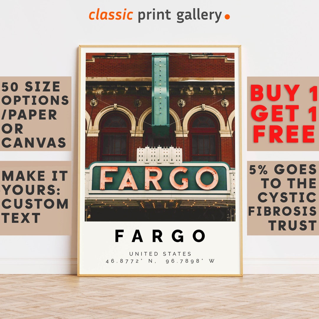 Fargo Poster Colorful Print, Fargo Wall Art, Fargo Photo Decor, Fargo ...