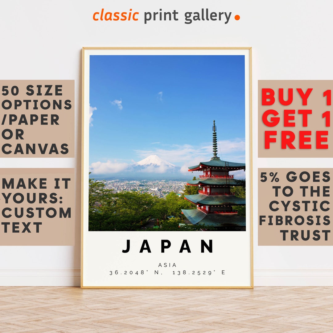 Japan Poster Colorful Print, Japan Wall Art, Japan Photo Decor, Japan ...