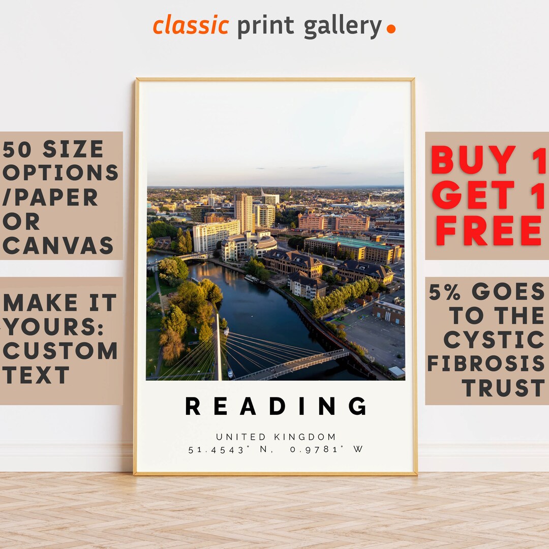 Reading Poster Colorful Print, Reading Wall Art, Reading Photo Decor ...