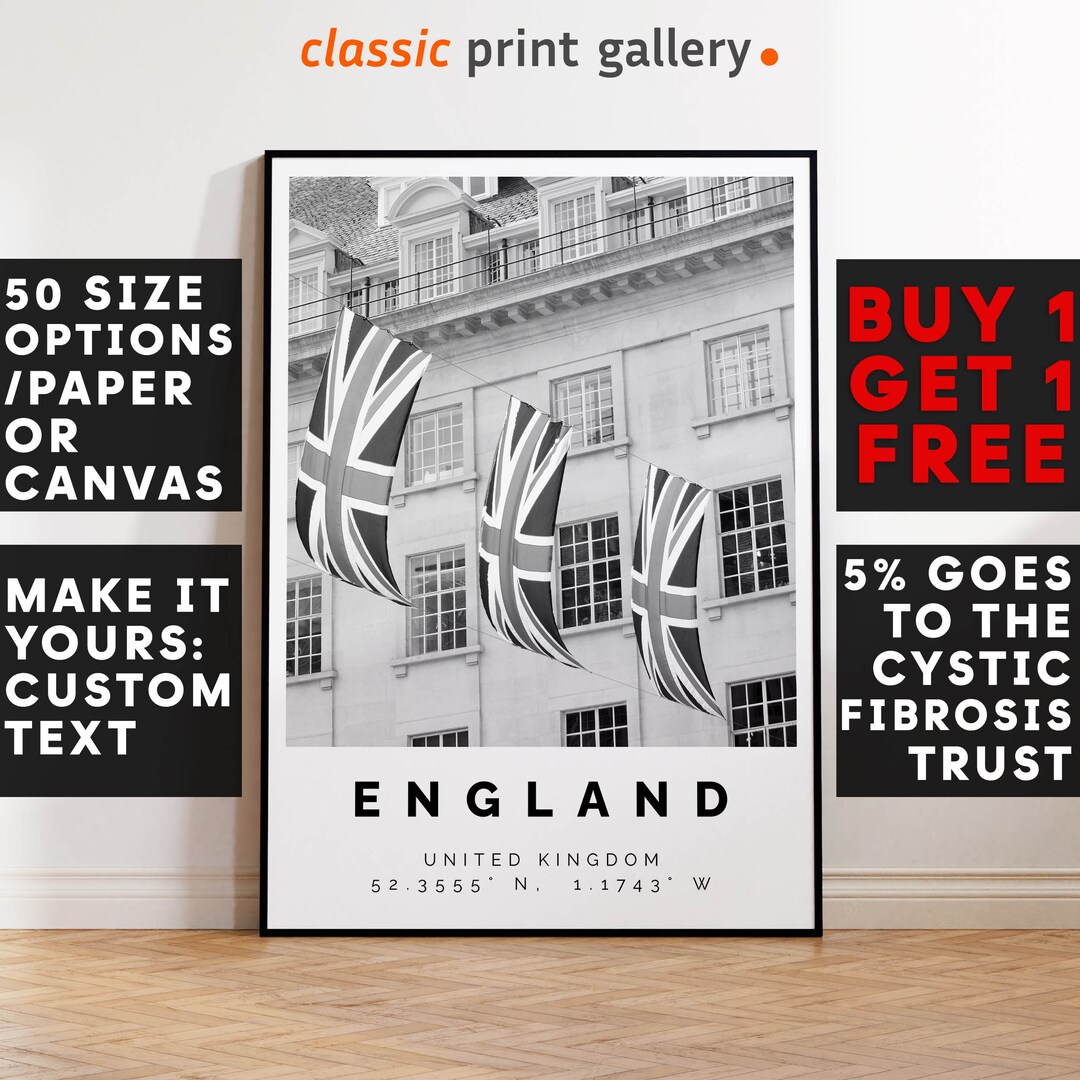 England Print Black and White Photo, England Wall Art, England Travel ...