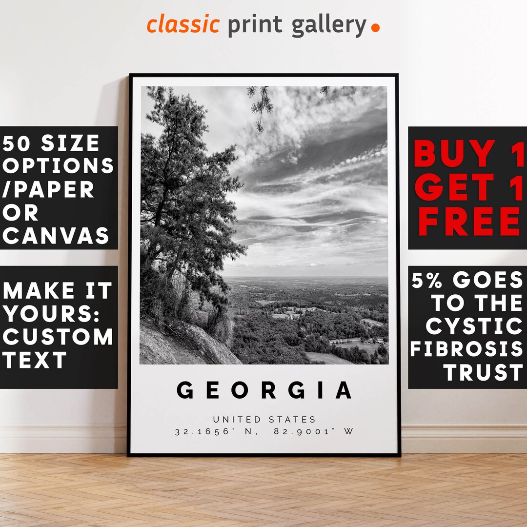 Georgia Poster, Georgia Print, Georgia Photo, Georgia Wall Art, Gift ...