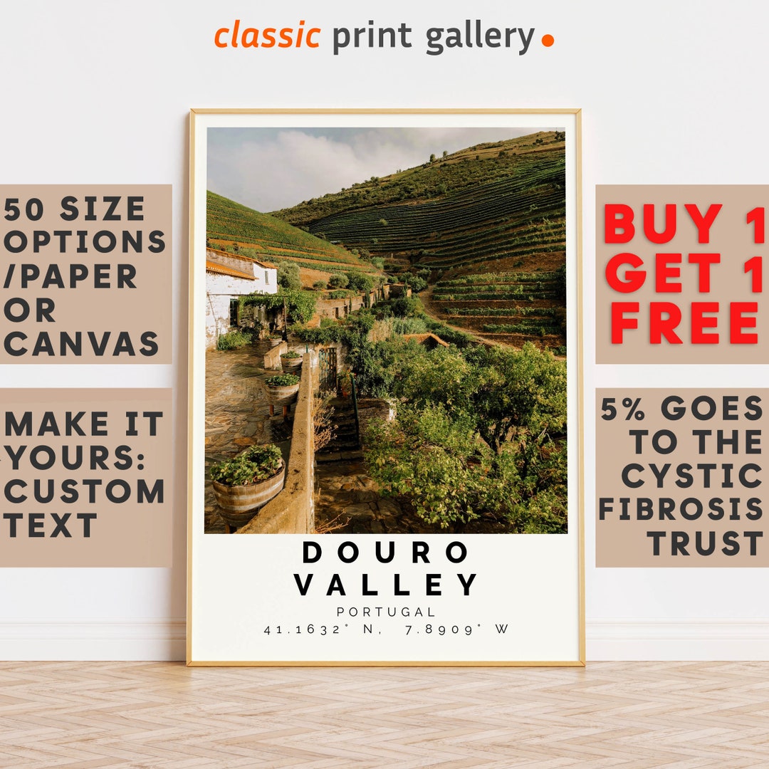 Douro Valley Poster Colorful Print, Douro Valley Wall Art, Douro Valley ...