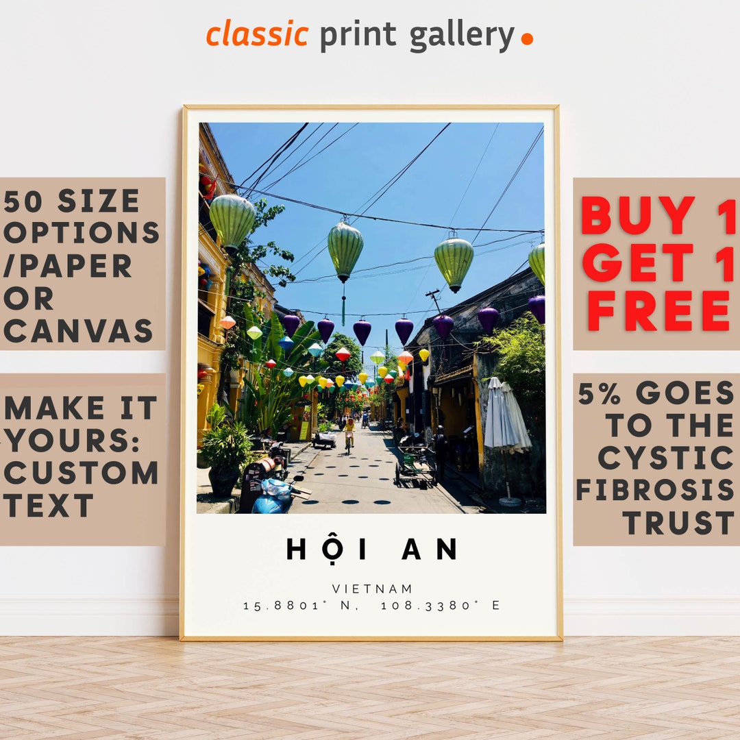 Hoi an Poster Colorful Print, Hoi an Wall Art, Hoi an Photo Decor, Hoi ...