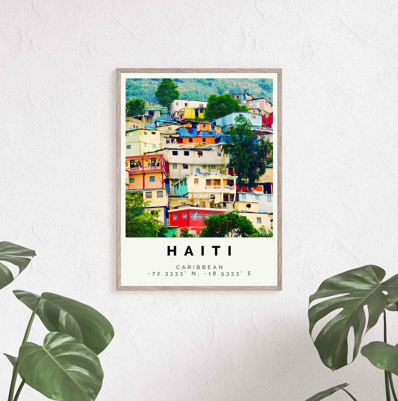 Haiti Poster Colorful Print Haiti Wall Art Haiti Photo - Etsy