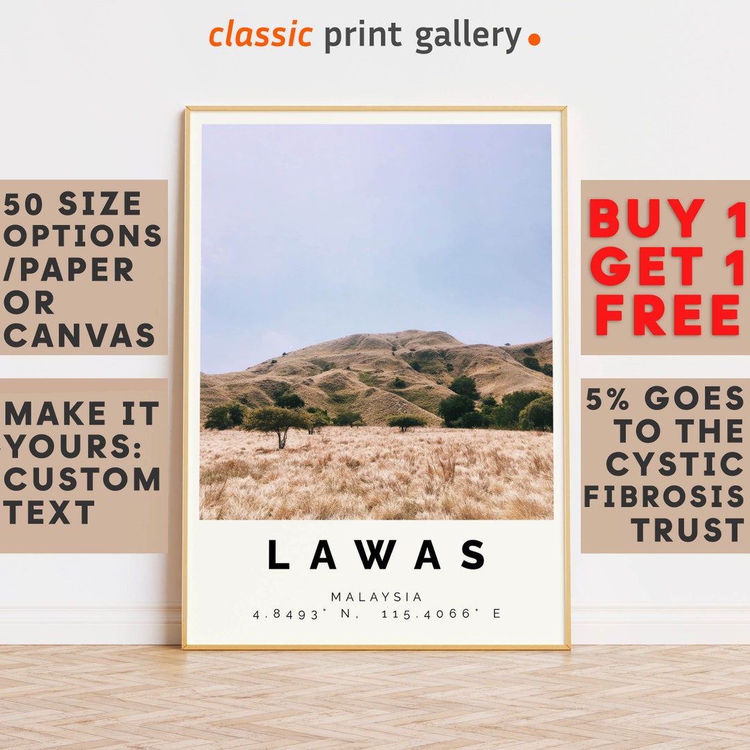 Lawas Poster Colorful Print, Lawas Wall Art, Lawas Photo Decor, Lawas ...