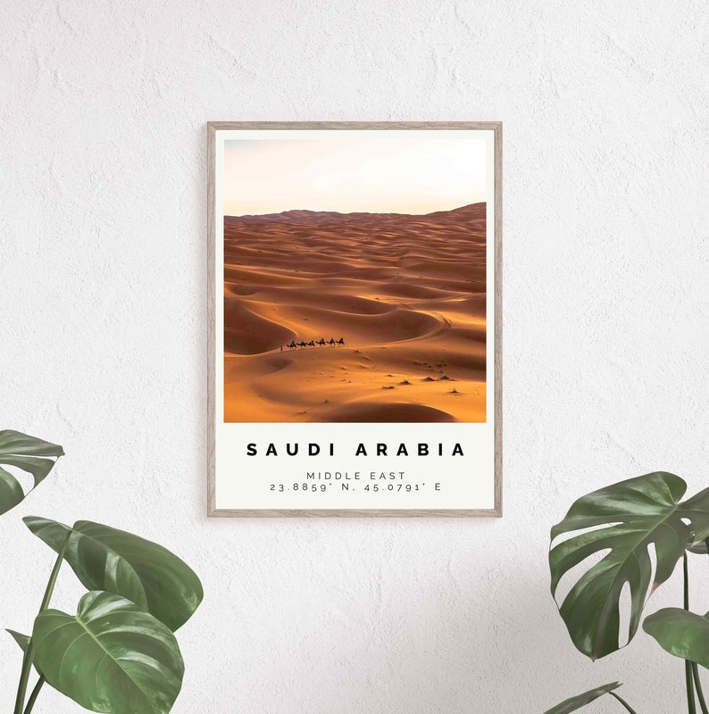 Saudi Arabia Poster Colorful Print Saudi Arabia Wall Art - Etsy