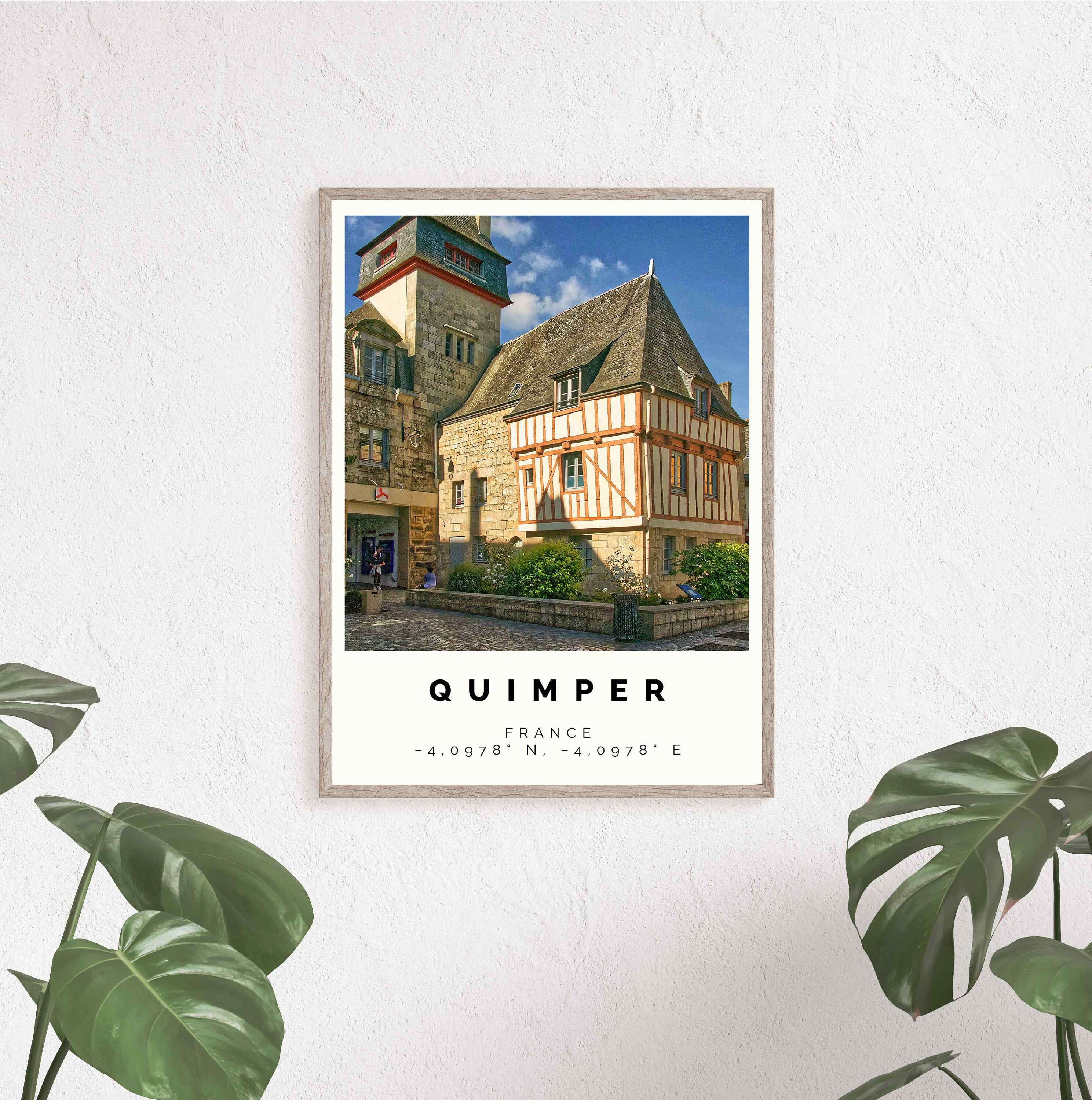 Quimper Poster Colorful Print Quimper Wall Art Quimper Photo - Etsy