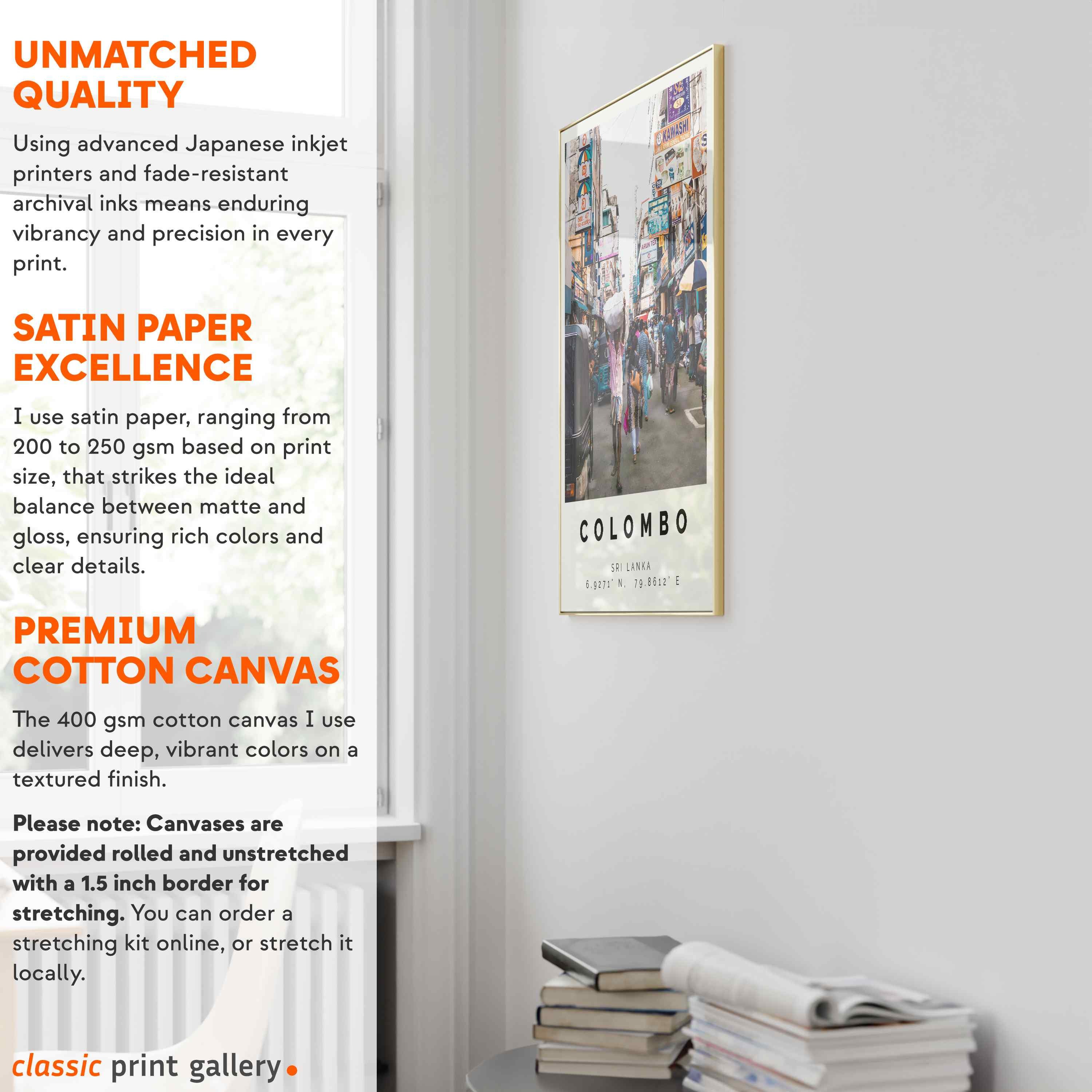Colombo Poster Colorful Print, Colombo Wall Art, Colombo Photo Decor ...