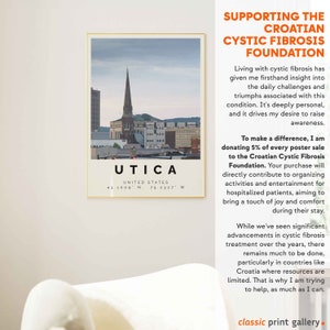 Utica Poster Colorful Print, Utica Wall Art, Utica Photo Decor, Utica ...