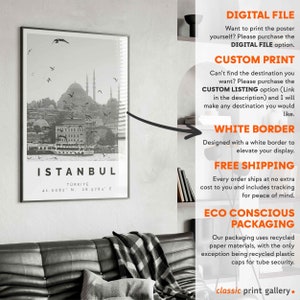 Istanbul Print Black and White Photo, Istanbul Wall Art, Istanbul ...
