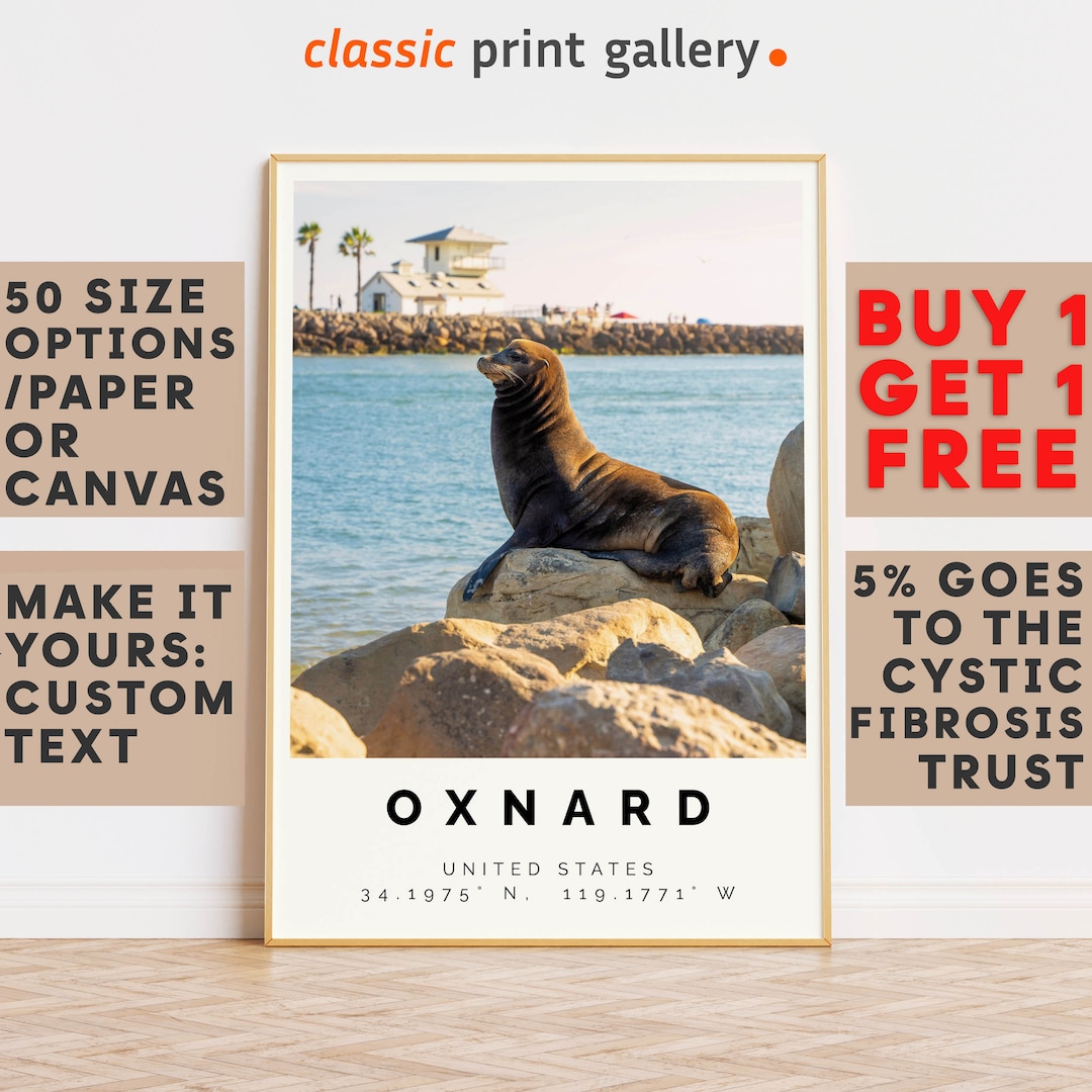 Oxnard Poster Colorful Print, Oxnard Wall Art, Oxnard Photo Decor ...