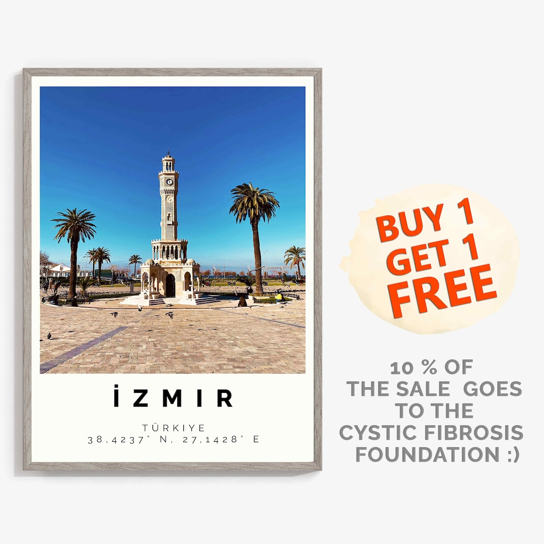 Izmir Poster Colorful Print Izmir Wall Art Izmir Photo - Etsy UK