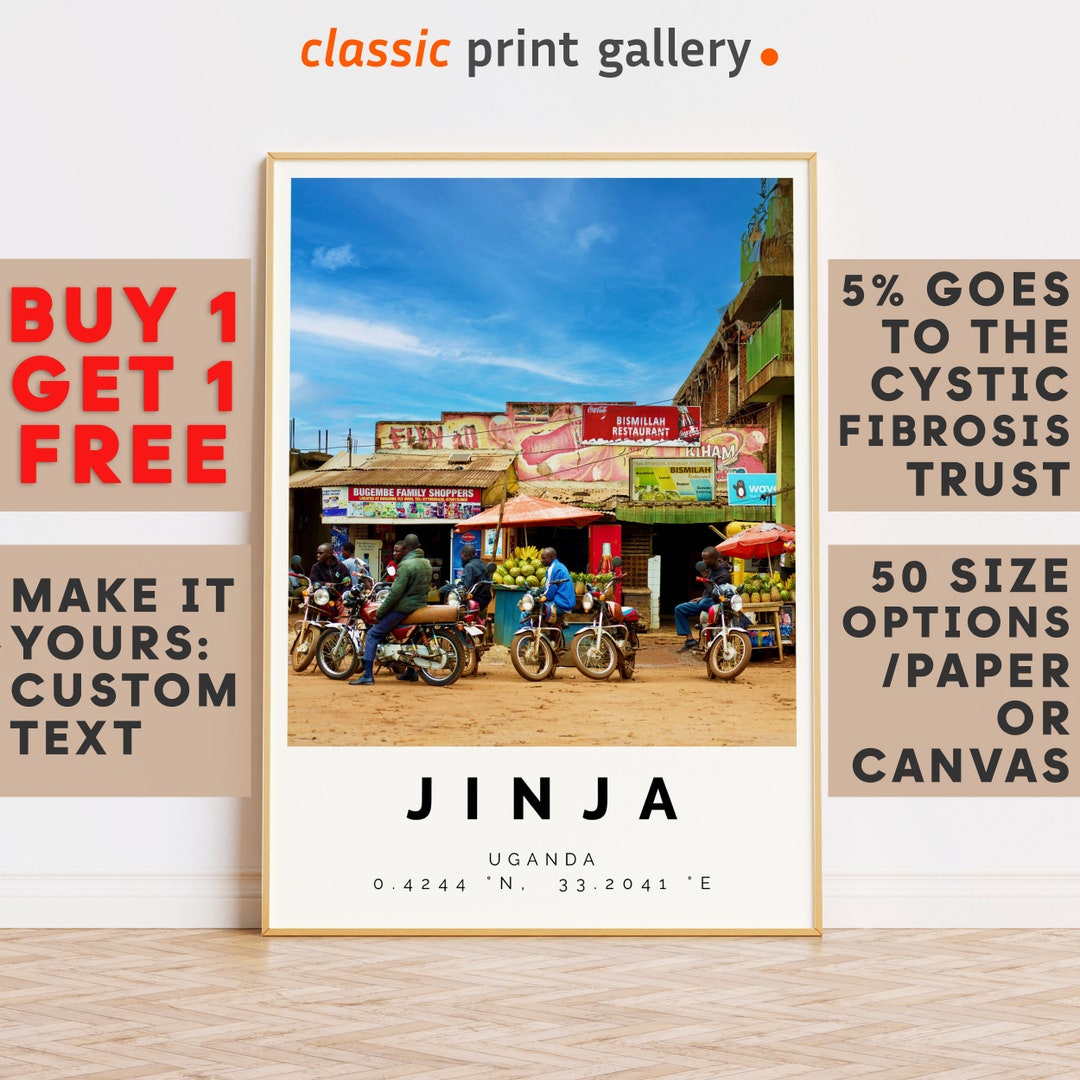 Jinja Print,jinja Wall Art,jinja Colorful Poster,personalized Birthday ...