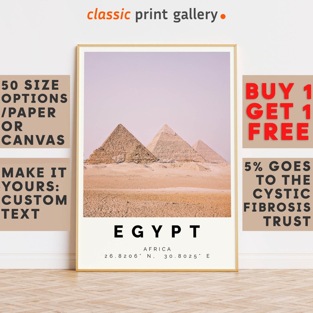 Egypt Poster Colorful Print, Egypt Wall Art, Egypt Photo Decor, Egypt ...