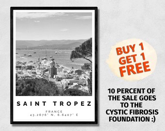 Saint Tropez Poster - Etsy