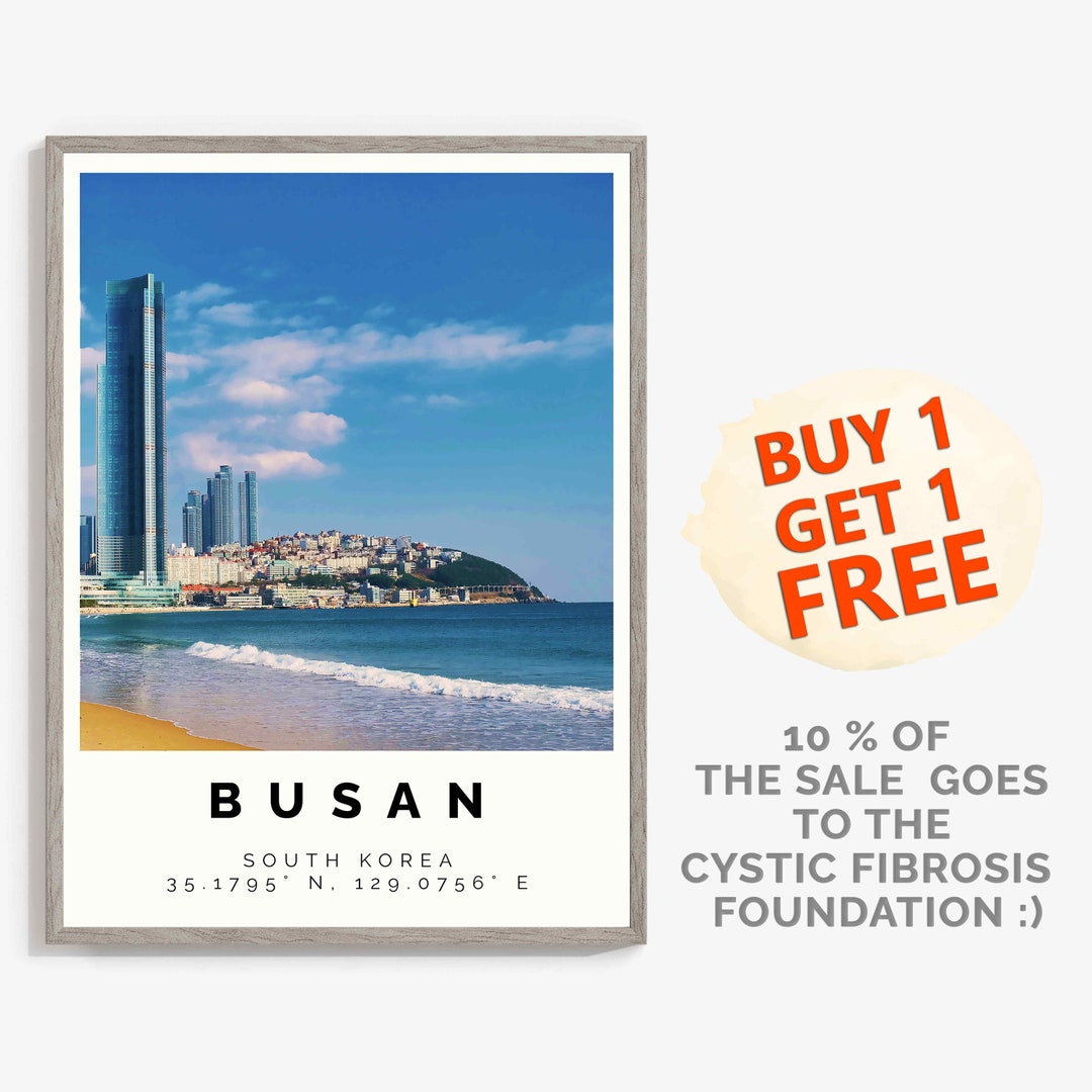 Busan Poster Colorful Print Busan Wall Art Busan Photo - Etsy