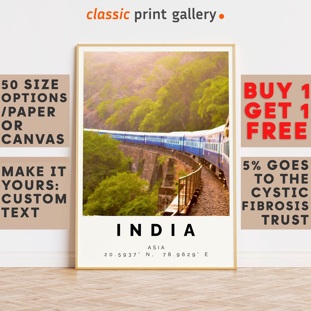 India Poster Colorful Print, India Wall Art, India Photo Decor, India ...