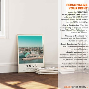 Hull Poster Colorful Print, Hull Wall Art, Hull Photo Decor, Hull Gift ...