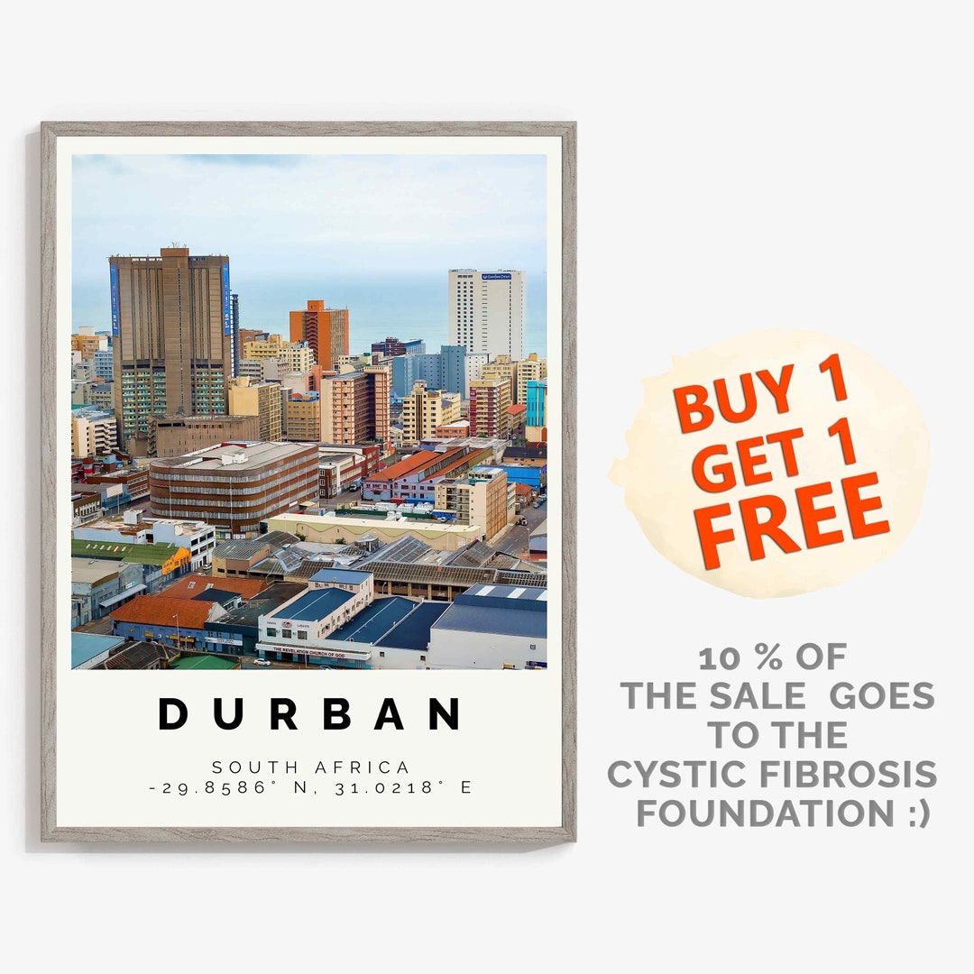 Durban Poster Colorful Print Durban Wall Art Durban Photo - Etsy