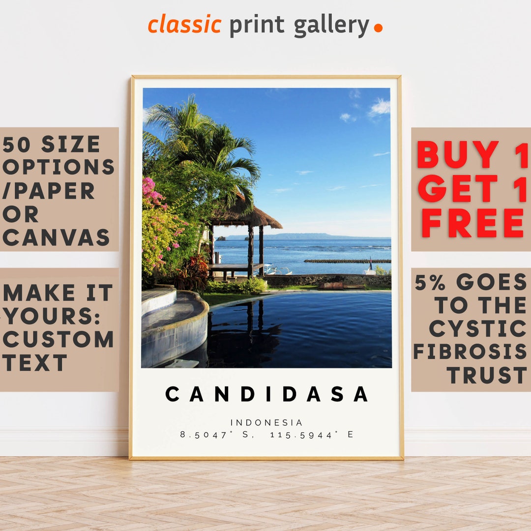 Candidasa Poster Colorful Print, Candidasa Wall Art, Candidasa Photo ...
