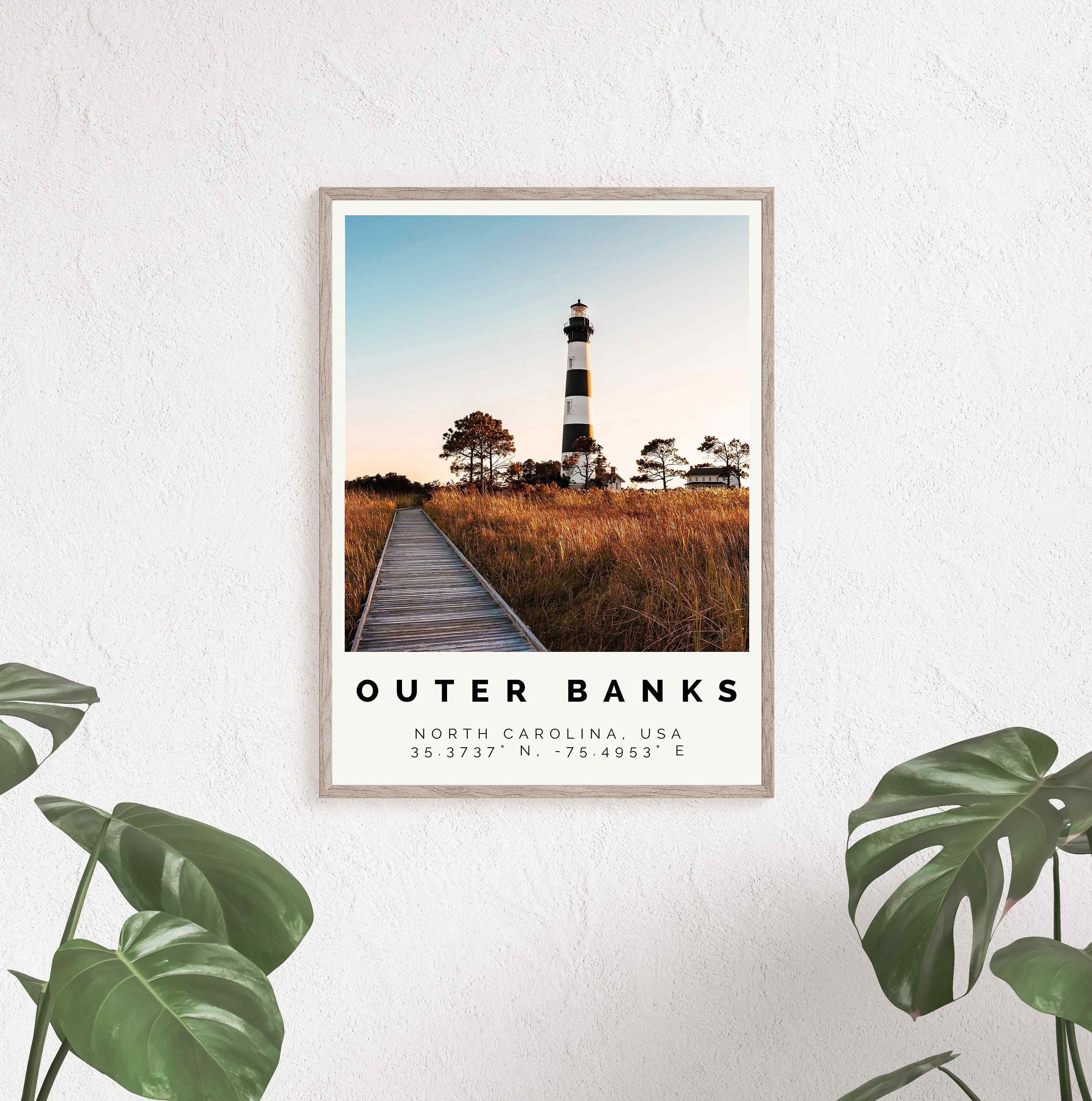 Outer Banks Poster Colorful Print Outer Banks Wall Art Outer - Etsy