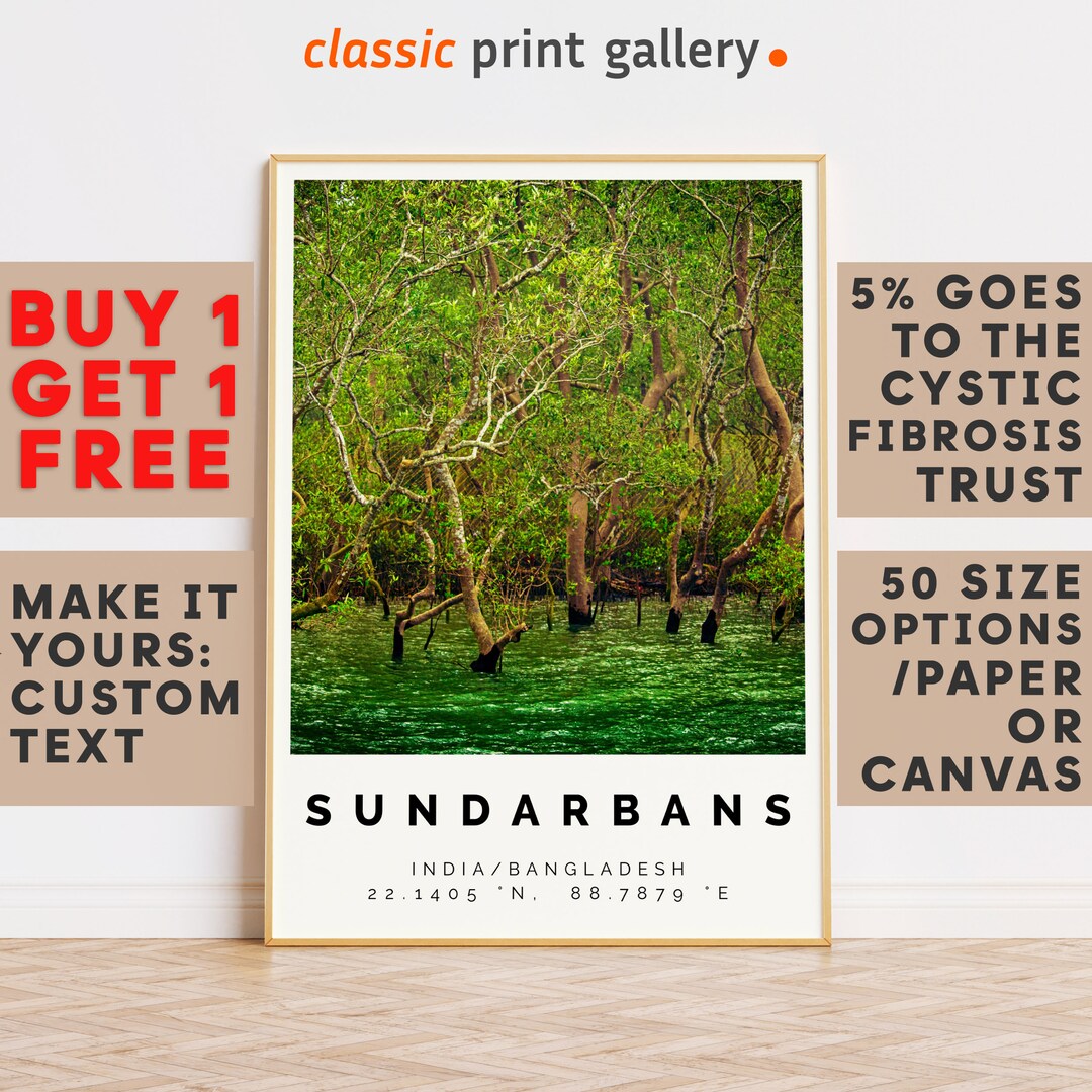 Sundarbans Print,sundarbans Wall Art,sundarbans Colorful Poster ...