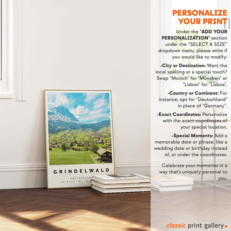 Grindelwald Poster Colorful Print, Grindelwald Wall Art, Grindelwald ...