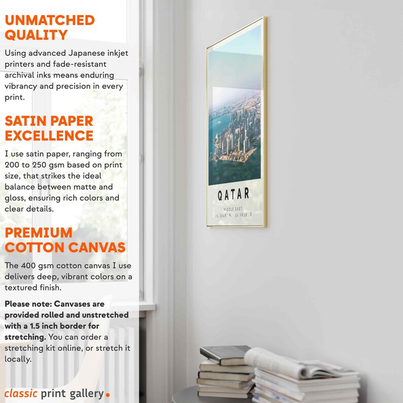 Qatar Poster Colorful Print, Qatar Wall Art, Qatar Photo Decor, Qatar ...