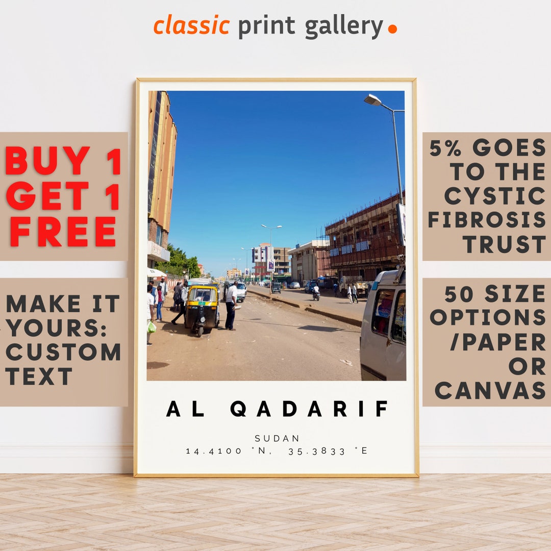 Al Qadarif Print,al Qadarif Wall Art,al Qadarif Colorful Poster ...