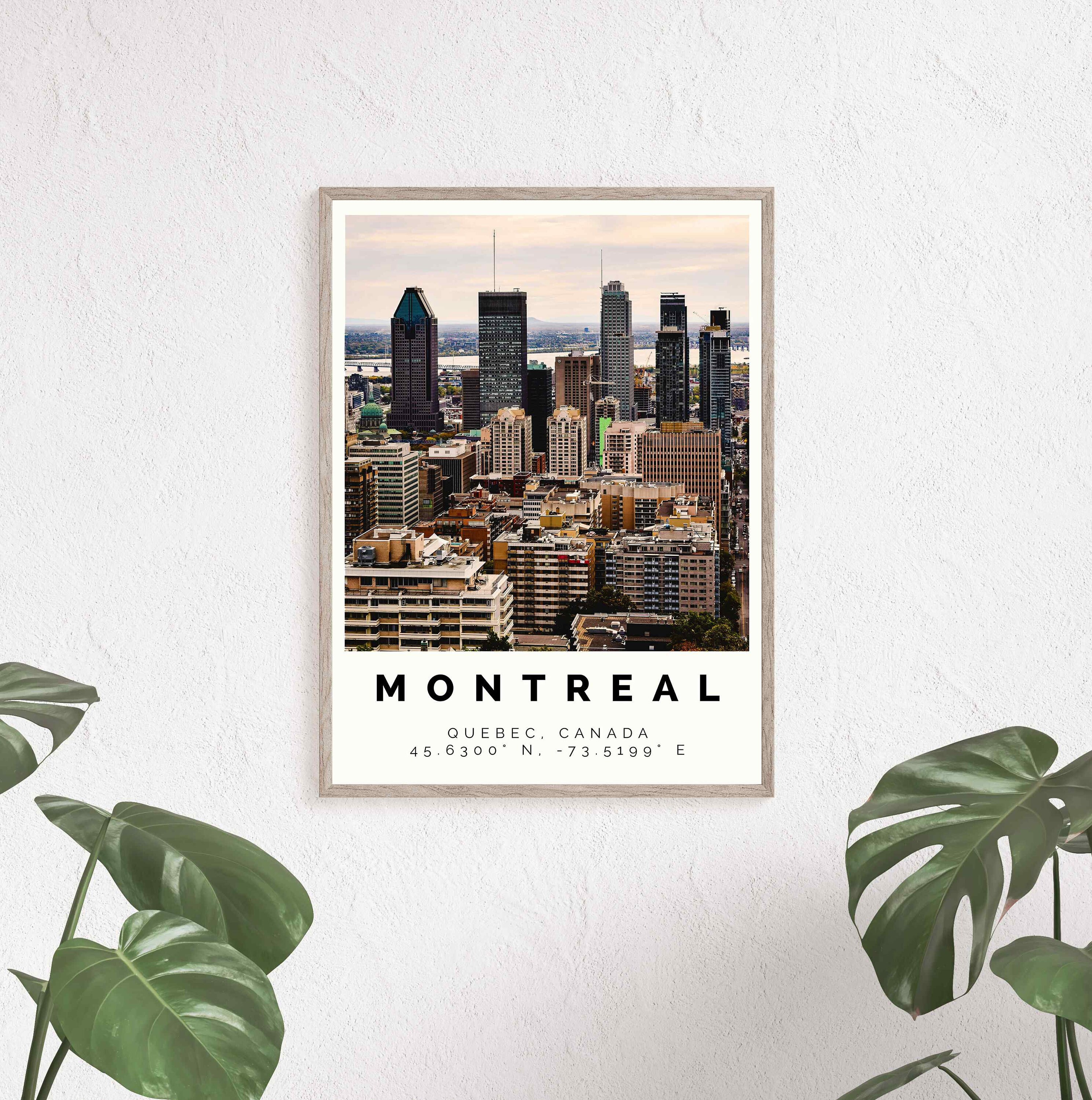 Montreal Poster Colorful Print Montreal Wall Art Montreal - Etsy