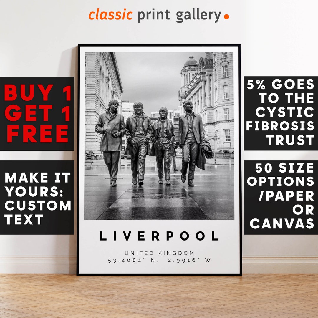 Liverpool Print,Liverpool Wall Art,Liverpool Black and White Poster ...