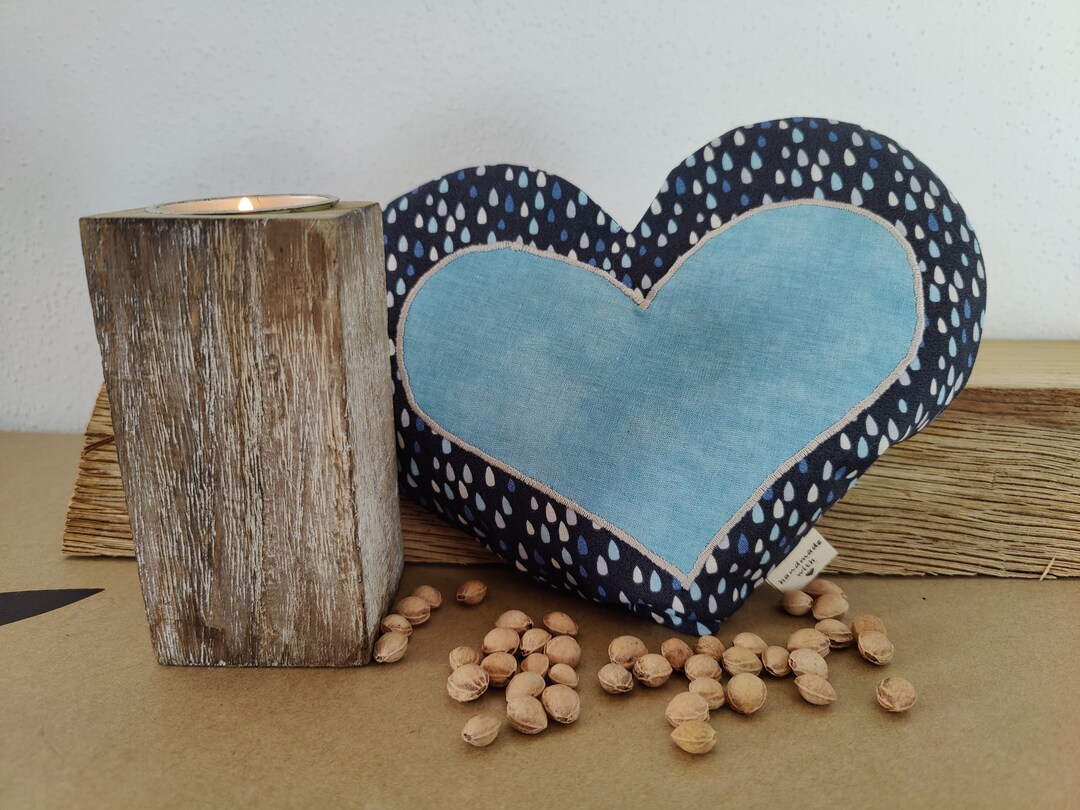 Heart Heat Pad Cherry Pit Pillow Grape Seed Pillow - Etsy