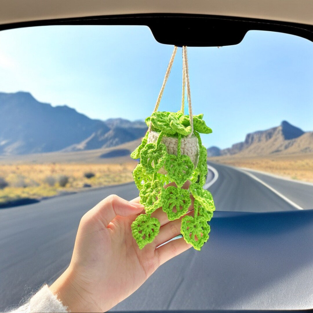 Women's Day Special: Crochet Monstera Car Plant Ideal Gift for Plant ...