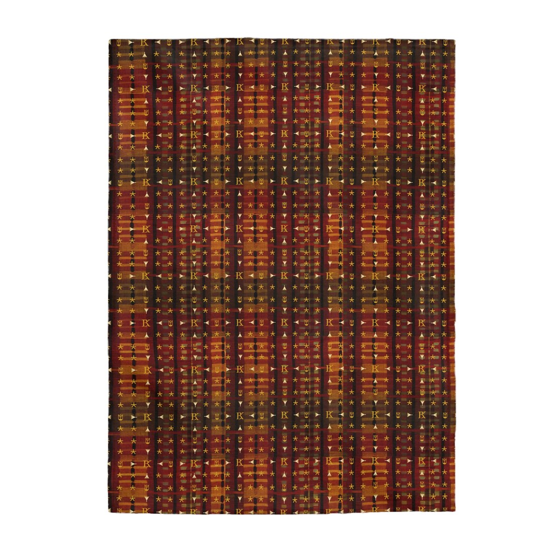 Kemetic Kente Cloth BRK Metu Plush Velveteen Blanket - Etsy