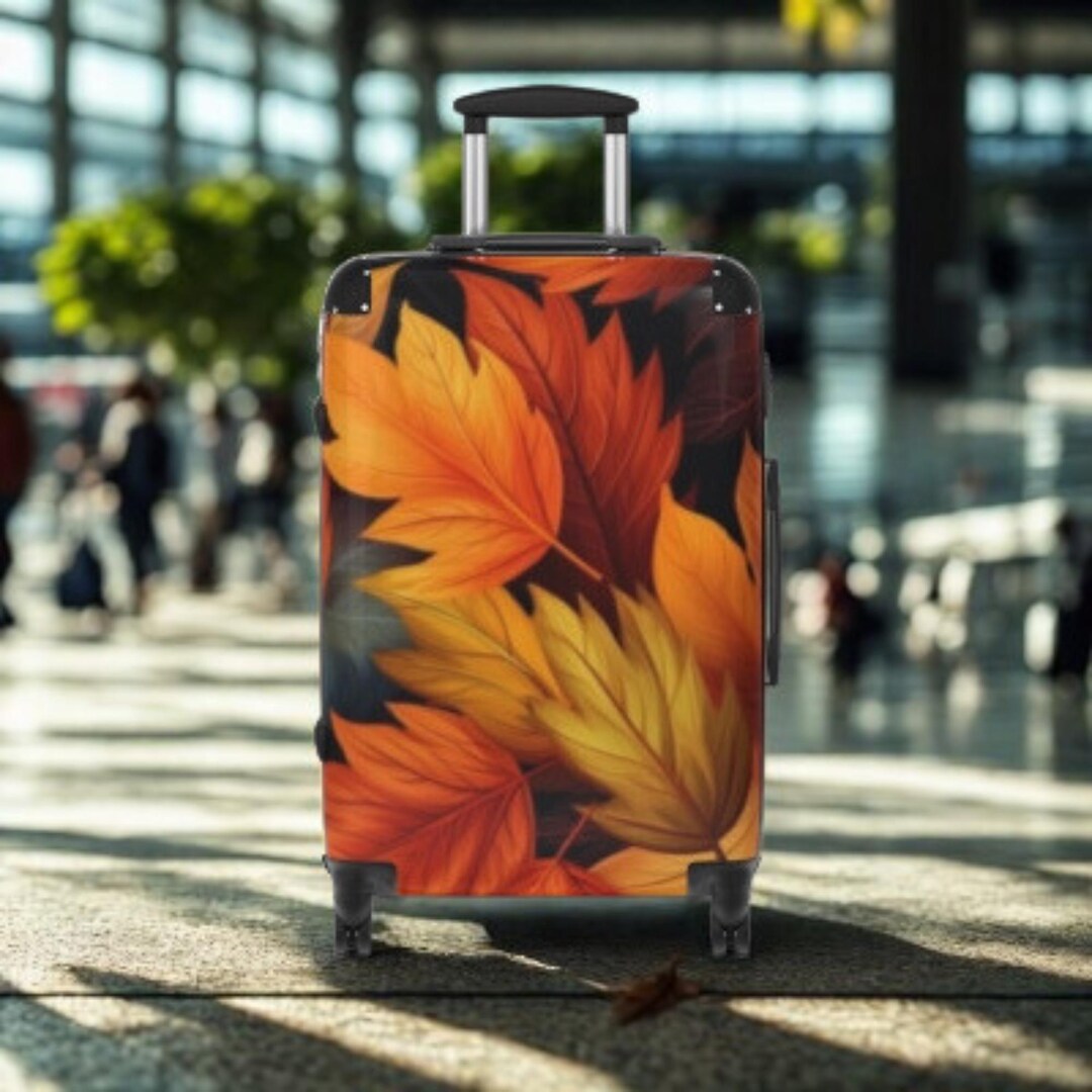 Autumn Leaves Hardshell Spinner Suitcase: Lightweight Fall Travel ...