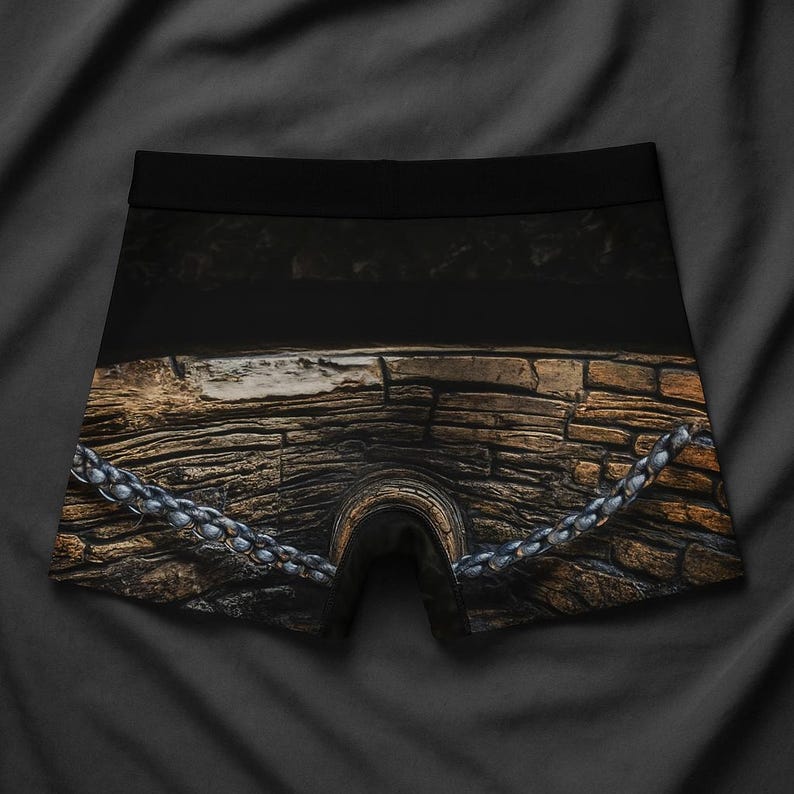 Skeleton Warrior Men's Boxer Briefs Gothic Vault Design Medieval ...