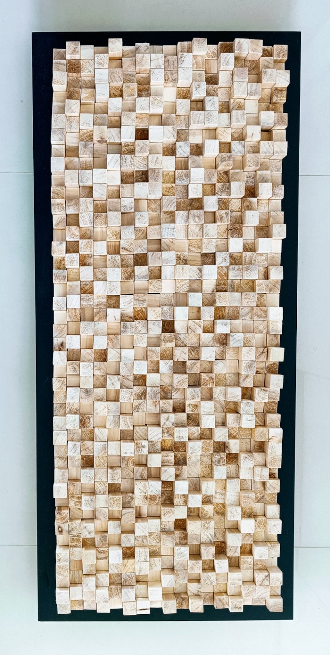 Wood Diffuser/ Wood Wall Decor Mosaic/ 3D Wall Sculpture/ Acoustic ...