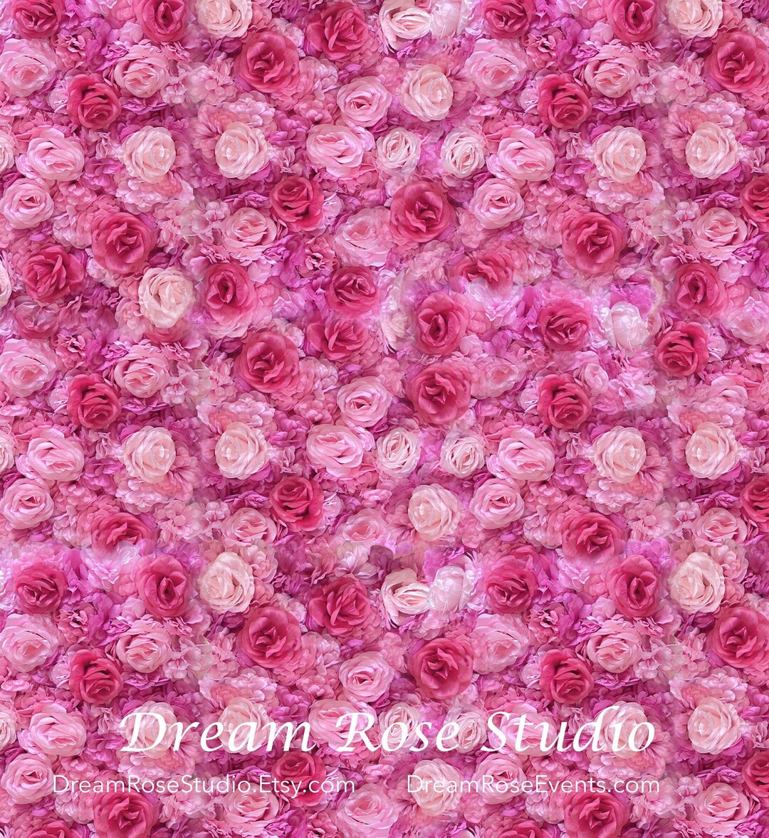 OPENING SALE 40% Off Pink Flower Wall Decor Photo Backdrop Panel ...