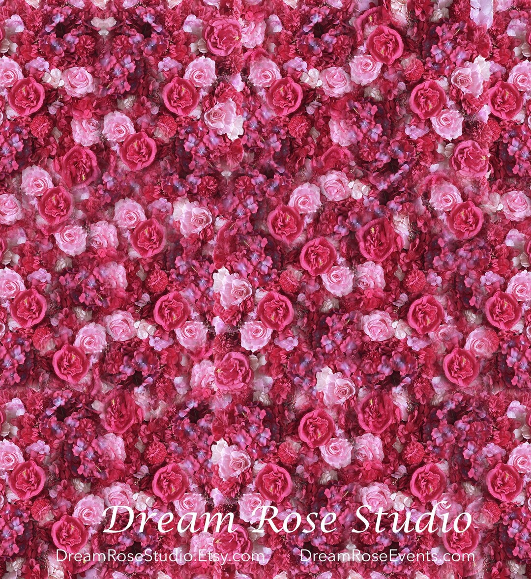 OPENING SALE 40% Off!hot Pink Flower Wall Decor Photo Backdrop Panel ...