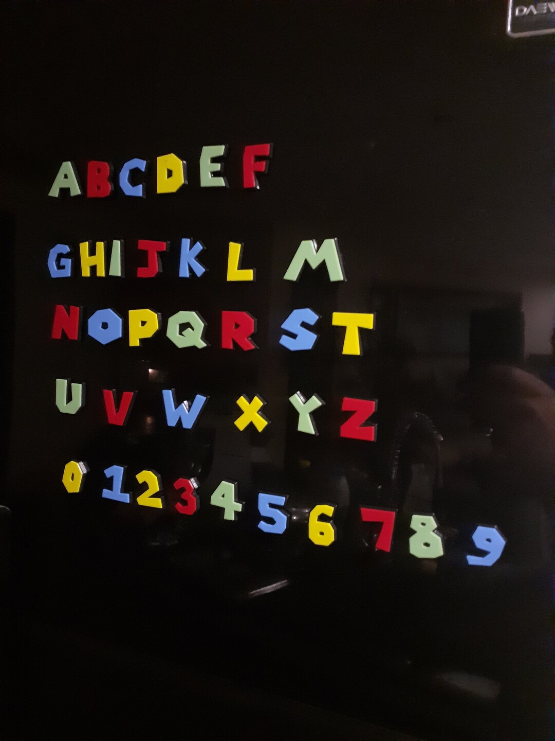 Personalized Magnet Writing Style Mario Brush 3D Printing - Etsy