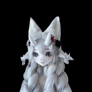 Fursuit Head Head Only, Kig Head,furry Cosplay, halloween Sweetheart ...
