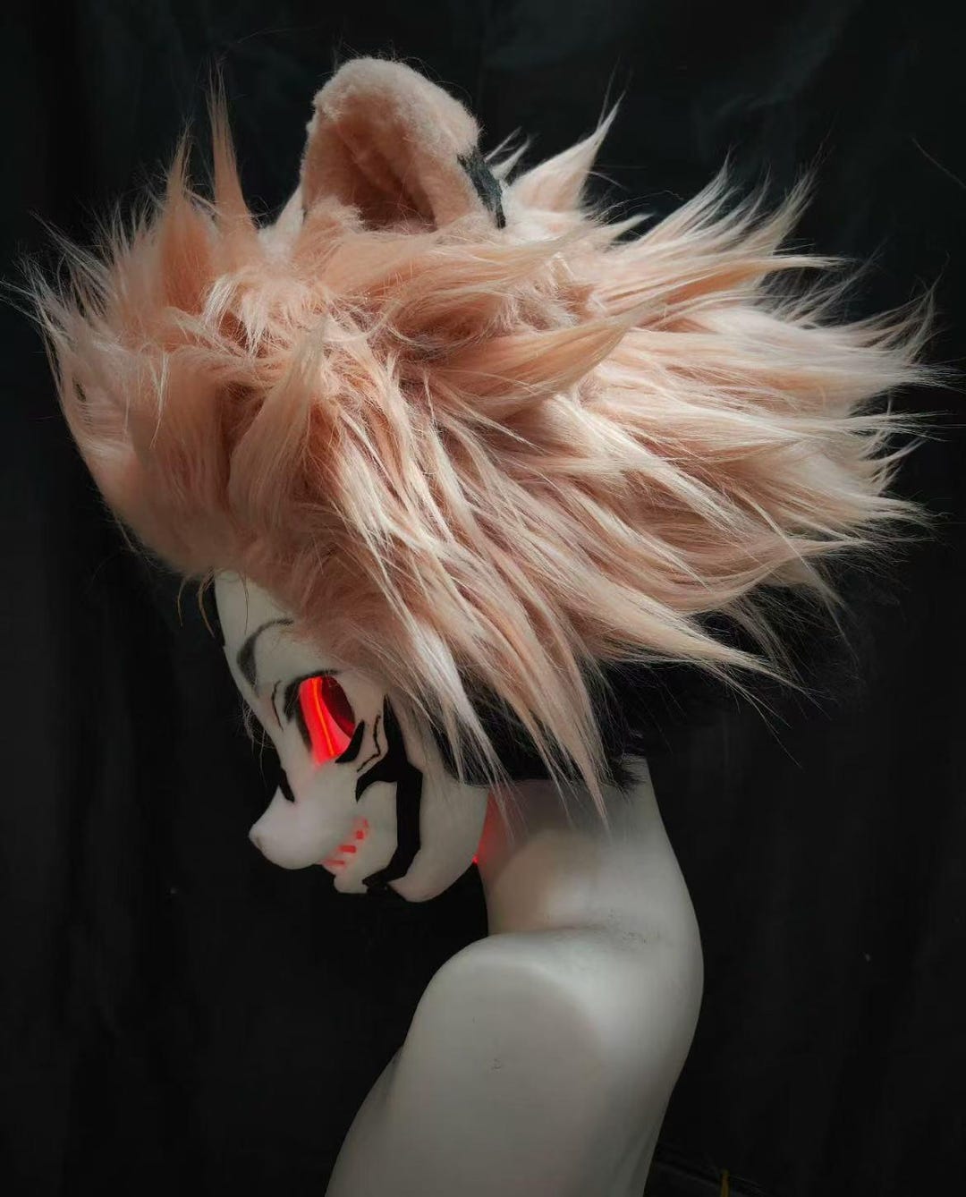 Jujutsu Kaisen Yuji Itadori Kigurumi Fur Head, Cute Furry Mask Head ...